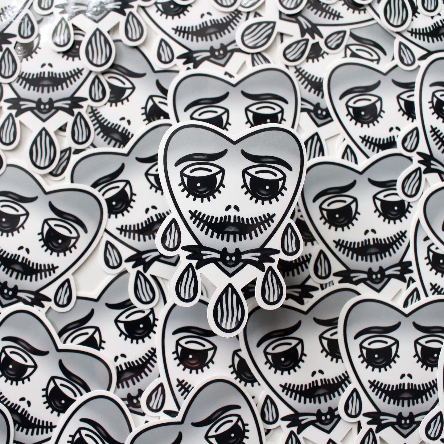 Jack Skellington Sleepy Heart Sticker – Sleepy Clay Studio